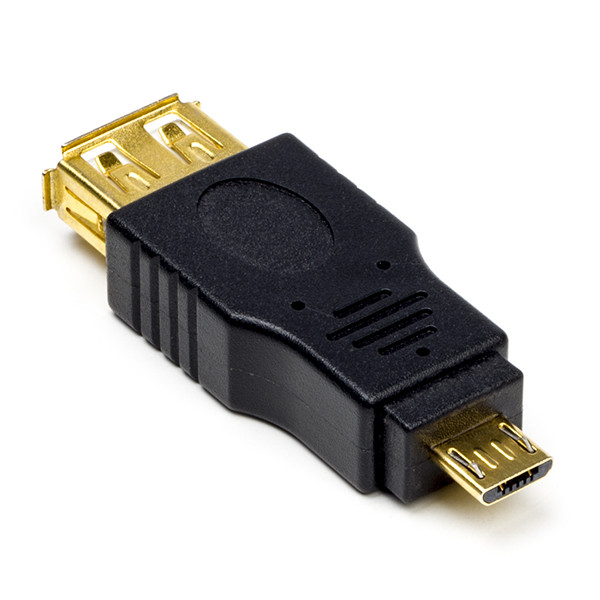 Micro USB B naar USB A adapter | Valueline | USB 2.0 (Zwart)